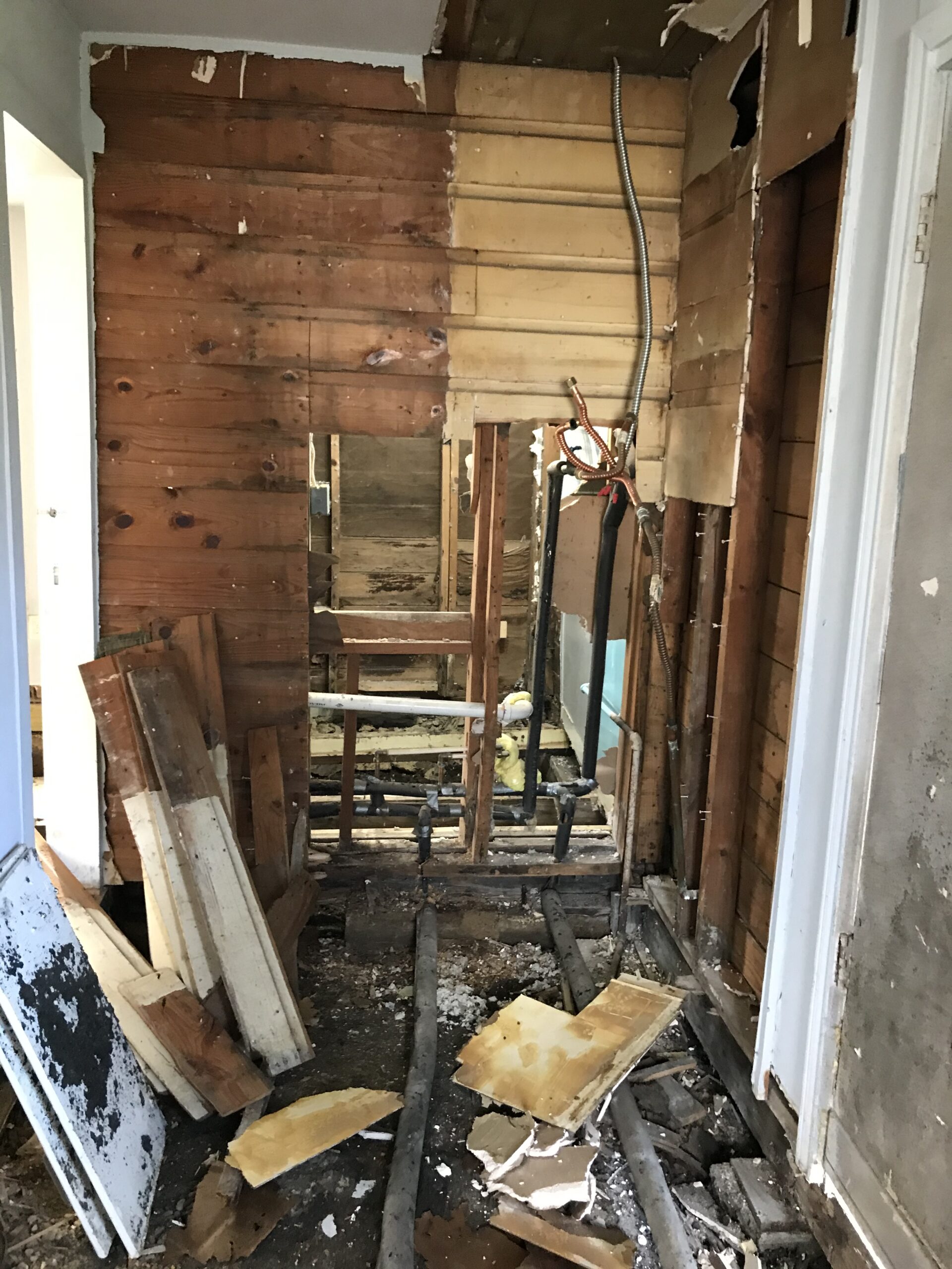 More Bathroom Demo on Small and Minimal 1930's Cottage - Journey Down ...
