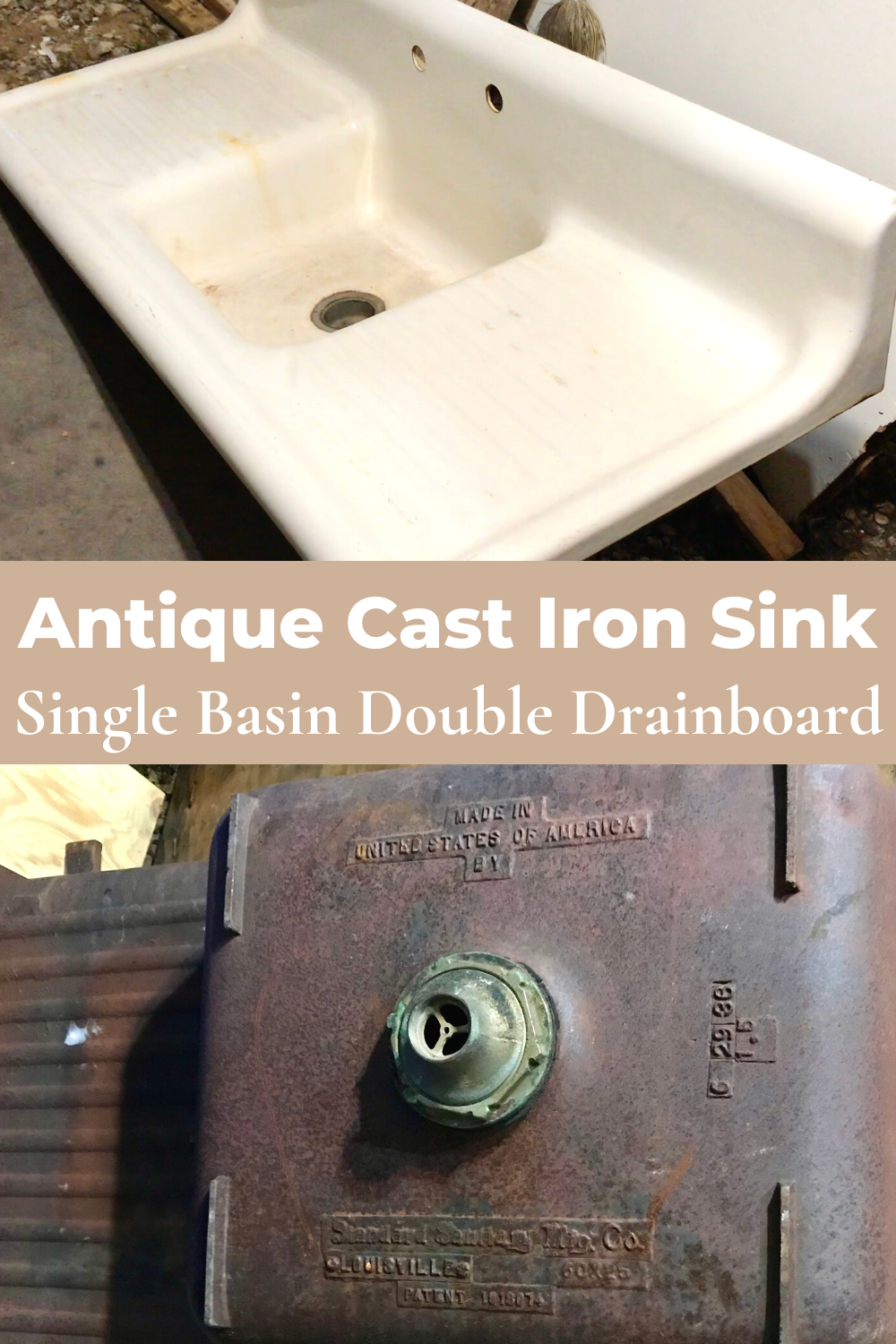 Bought an Antique Cast Iron Sink and New House Framing - Journey Down ...