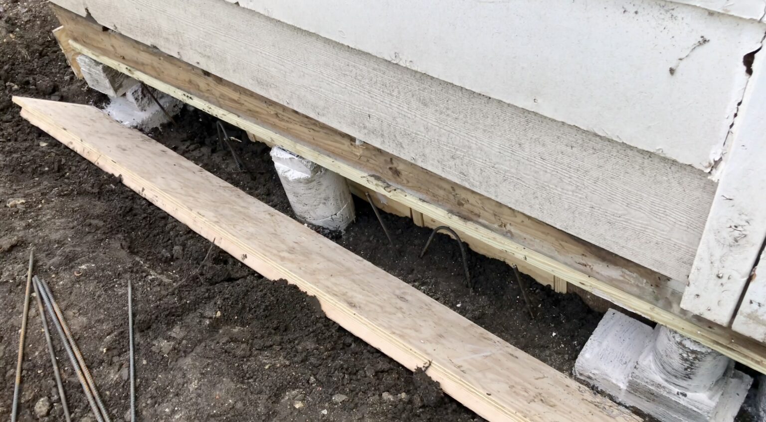 DIY Repairs To The Broken Up Foundation Footer - Journey Down The Road