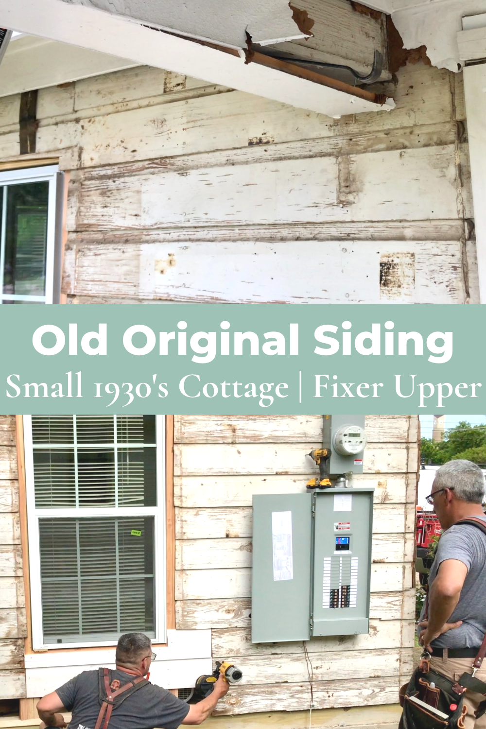 Small 1930's Cottage Old Original Wood Siding Surprisingly Discovered ...