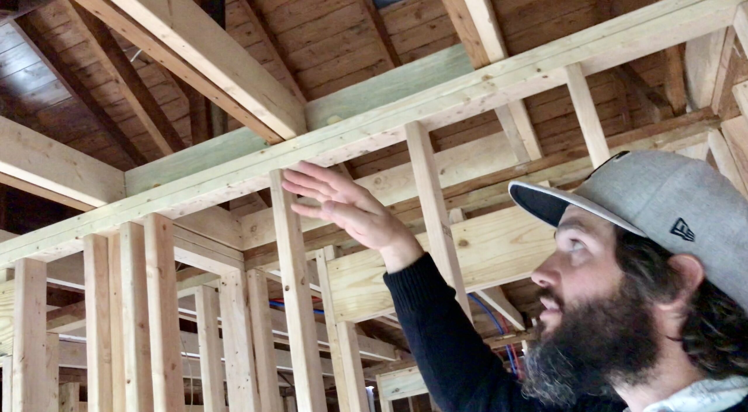 Walkthrough to Check Out Ceiling Framing and Plumbing Progress ...