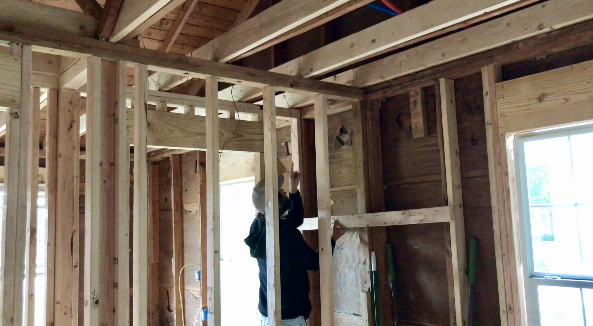 Walkthrough to Check Out Ceiling Framing and Plumbing Progress ...