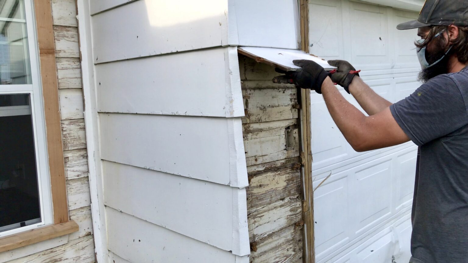 Uncovering Beautiful Old Original Wood Siding on Small Cottage ...