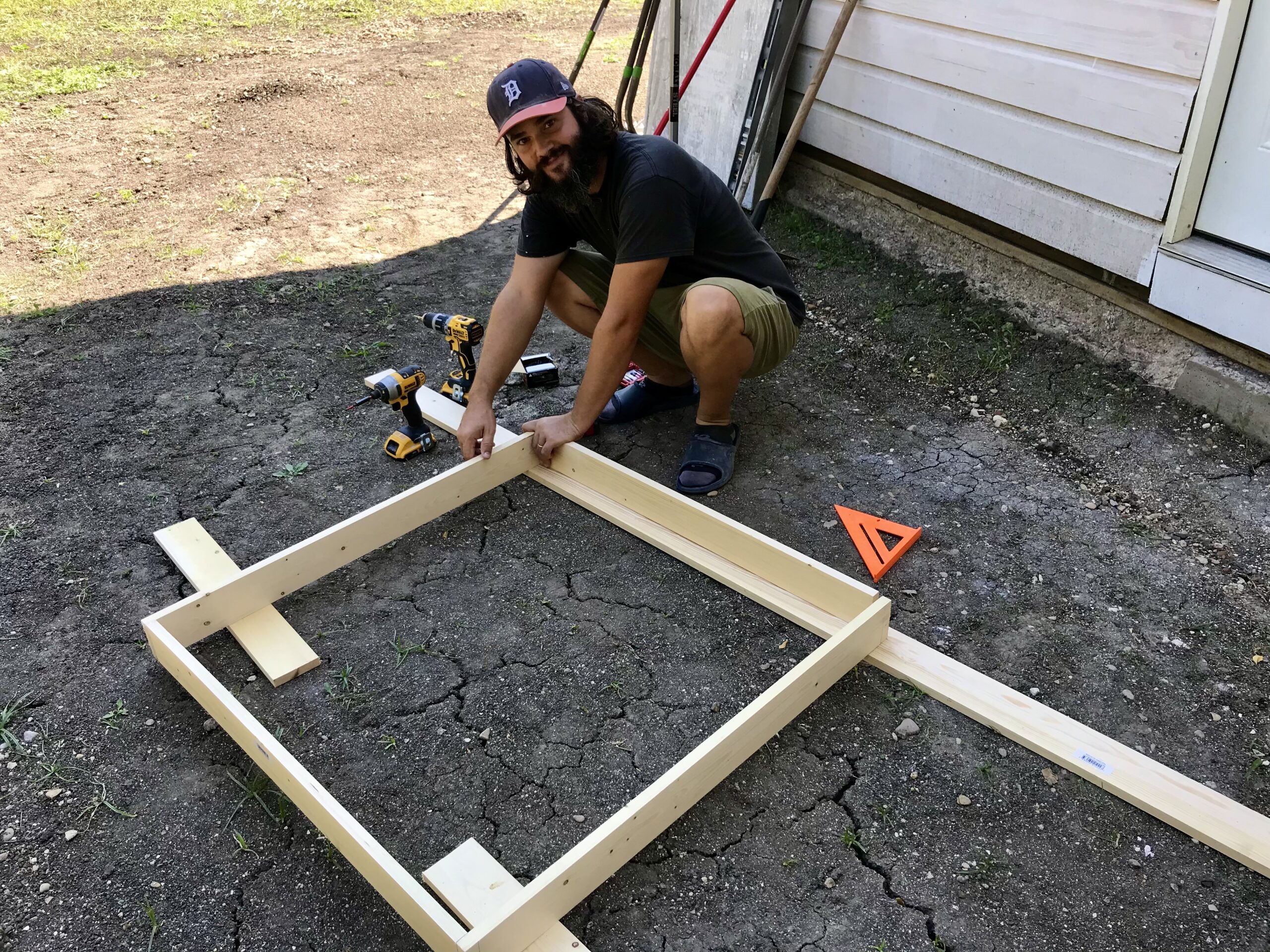 Building a Concrete Pad for Little Cottage AC Condenser Unit - Journey ...