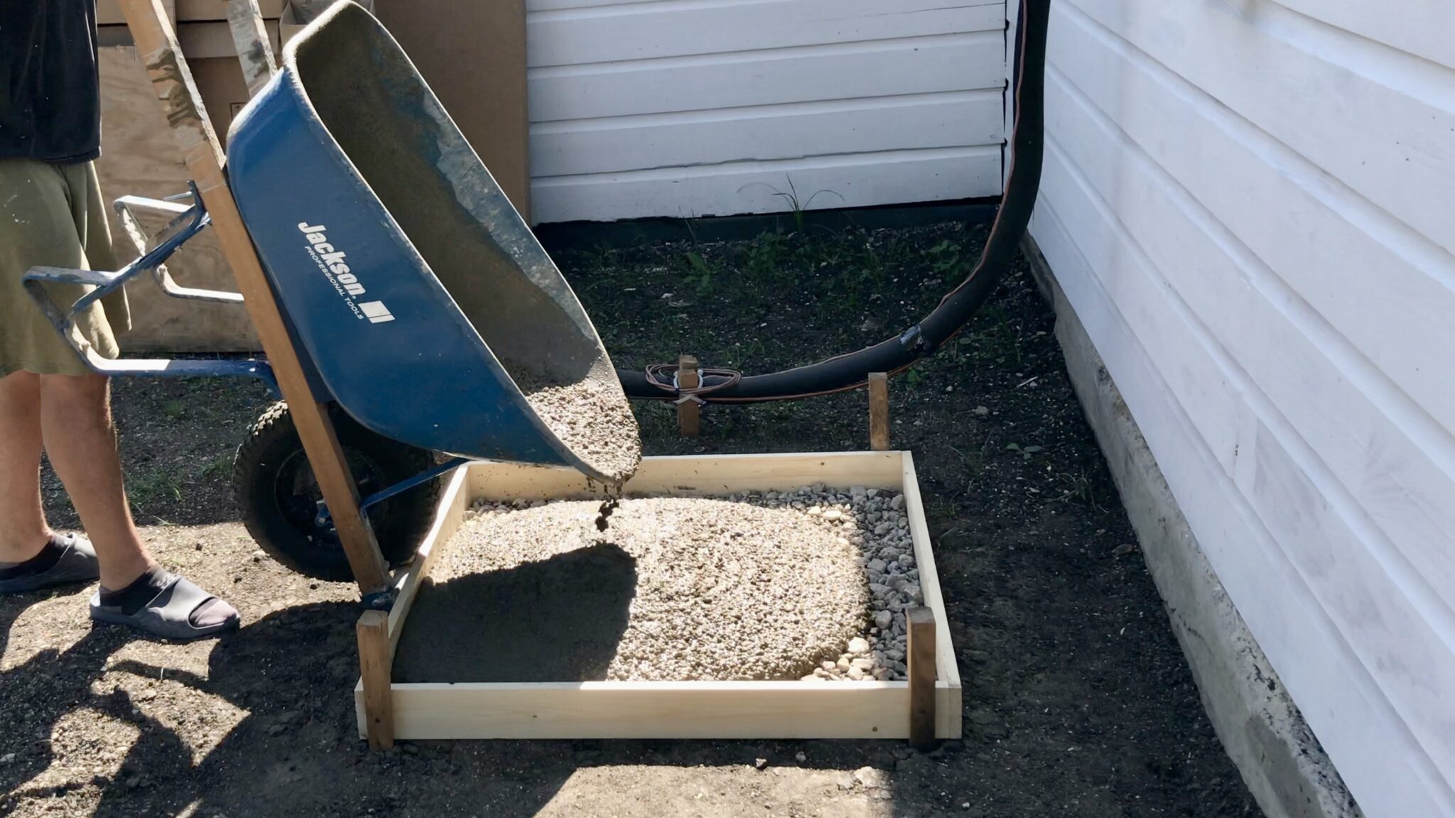 Building a Concrete Pad for Little Cottage AC Condenser Unit - Journey ...