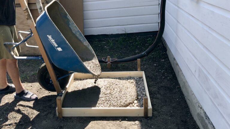 Building a Concrete Pad for Little Cottage AC Condenser Unit - Journey ...