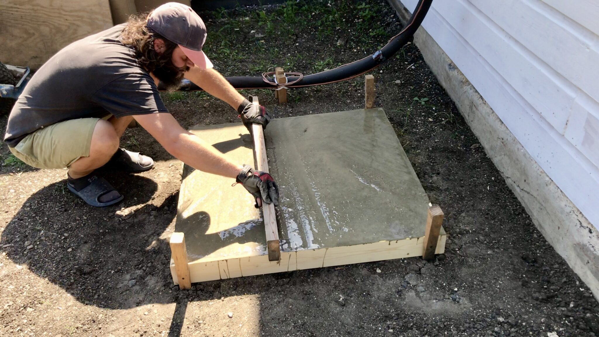 Building a Concrete Pad for Little Cottage AC Condenser Unit - Journey ...