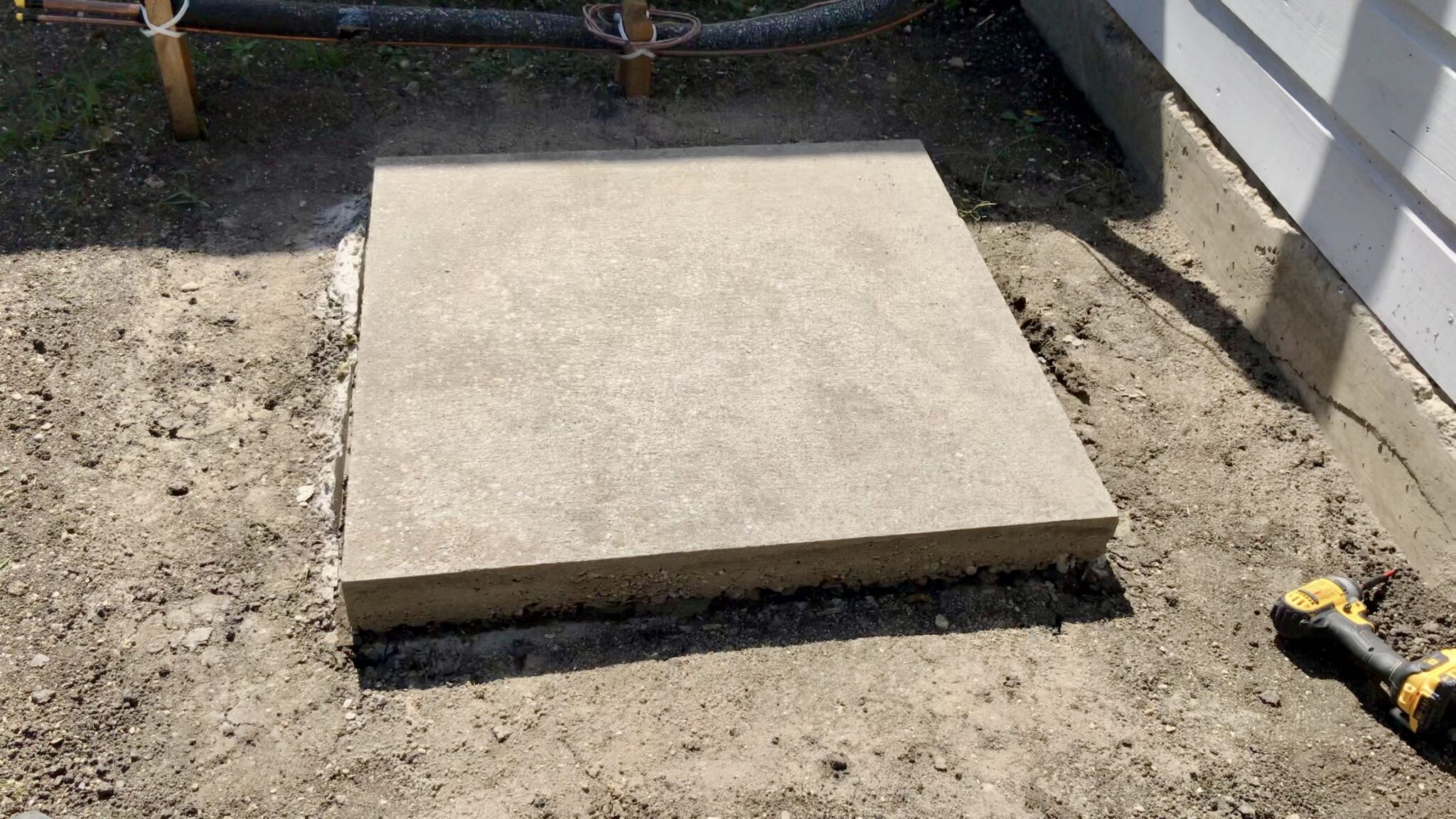 Building a Concrete Pad for Little Cottage AC Condenser Unit - Journey ...