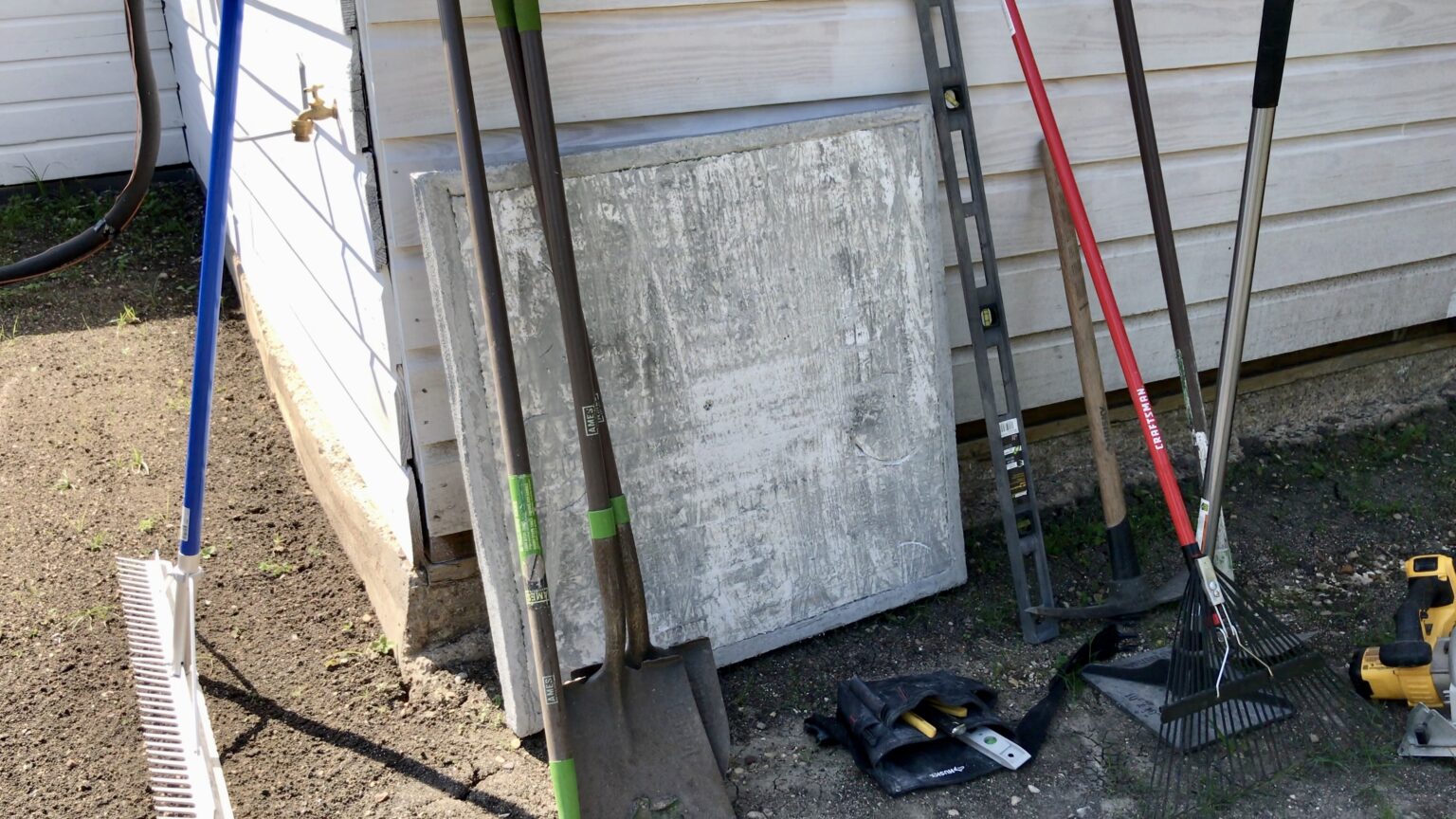 Building a Concrete Pad for Little Cottage AC Condenser Unit - Journey ...