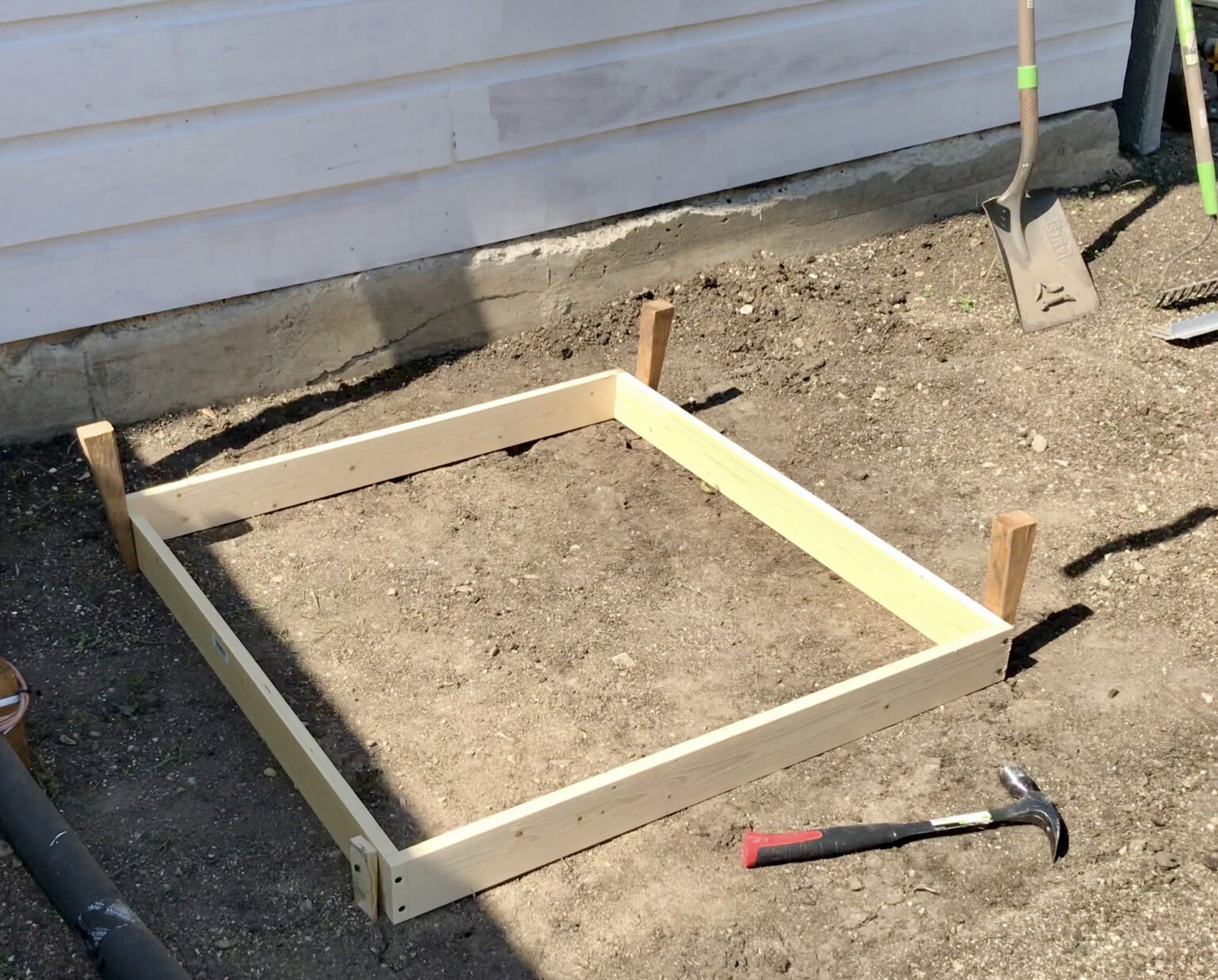 Building a Concrete Pad for Little Cottage AC Condenser Unit - Journey ...