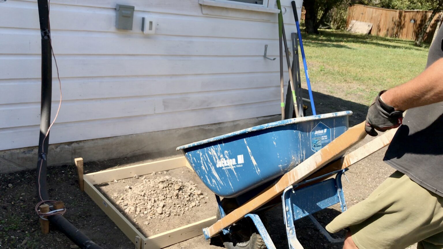 Building a Concrete Pad for Little Cottage AC Condenser Unit - Journey ...