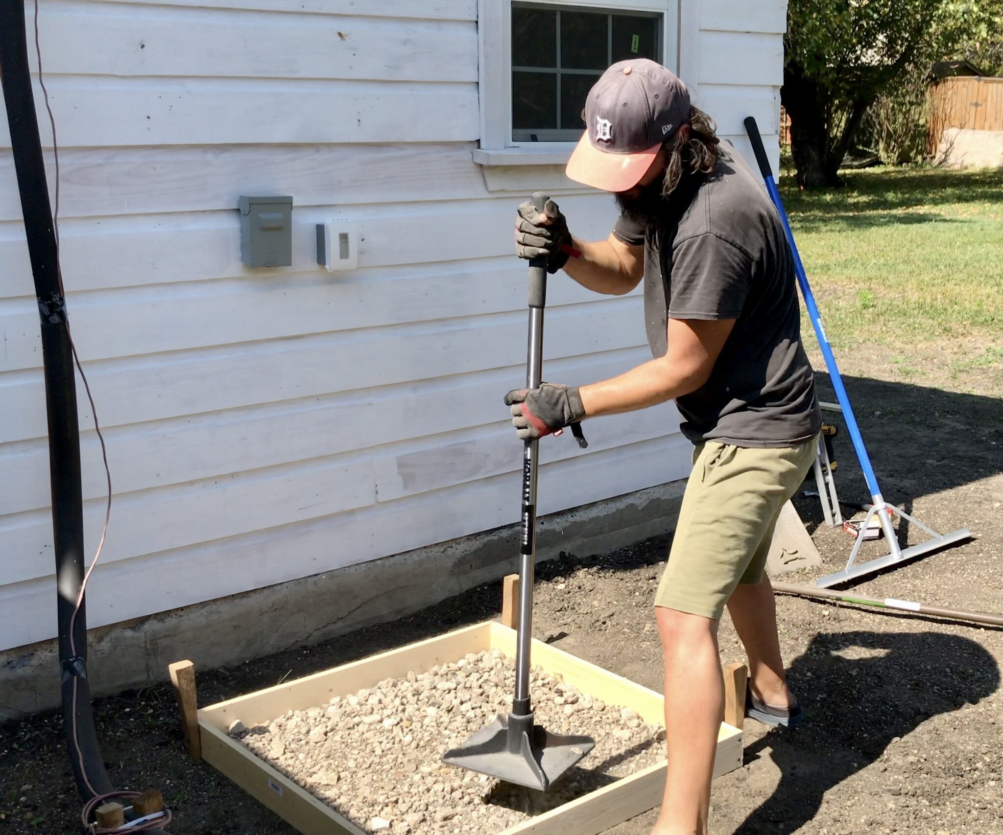 Building a Concrete Pad for Little Cottage AC Condenser Unit - Journey ...