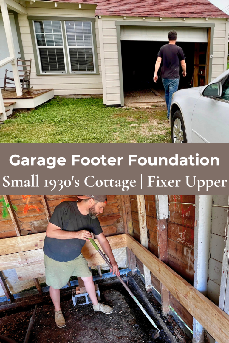 Repairing Attached Cottage Garage Footer Foundation to Make it Level ...